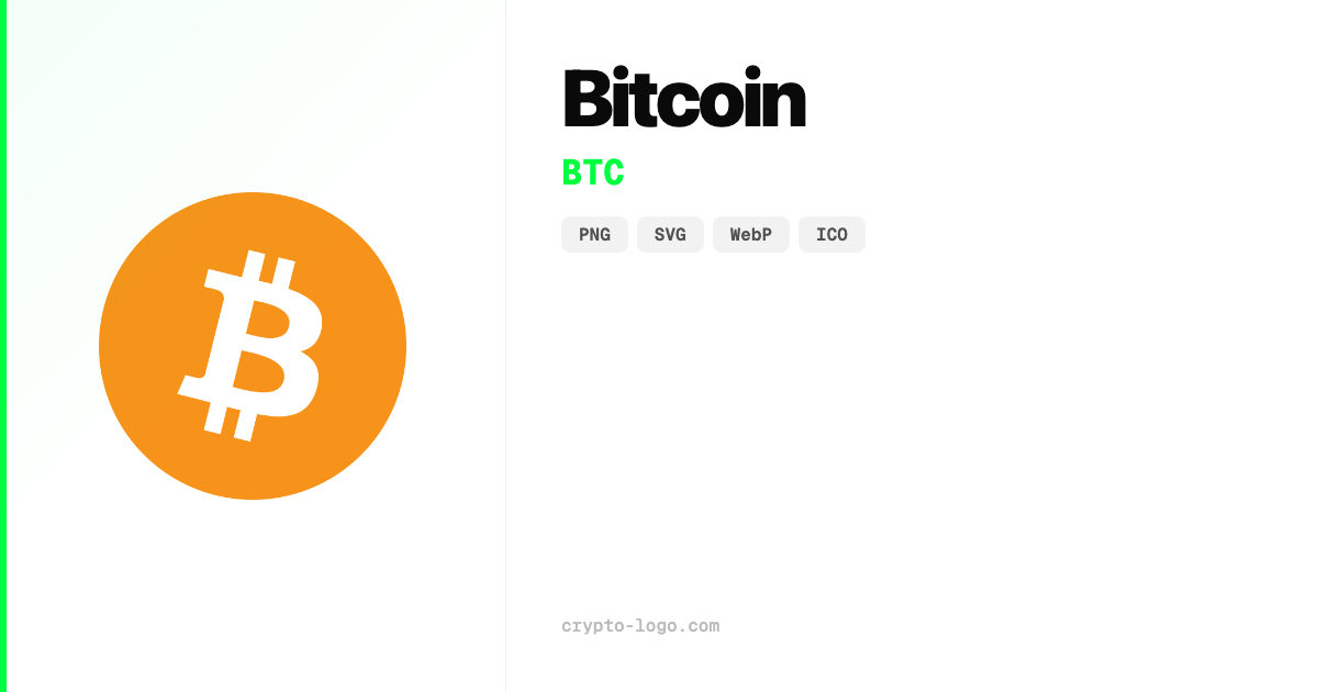 Bitcoin (BTC) Logo — Free PNG & SVG Download | crypto-logo.com