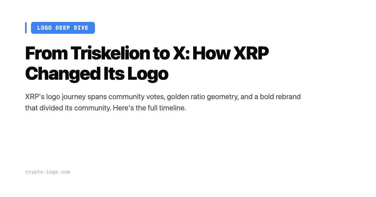 From Triskelion to X: How XRP Changed Its Logo | crypto-logo.com